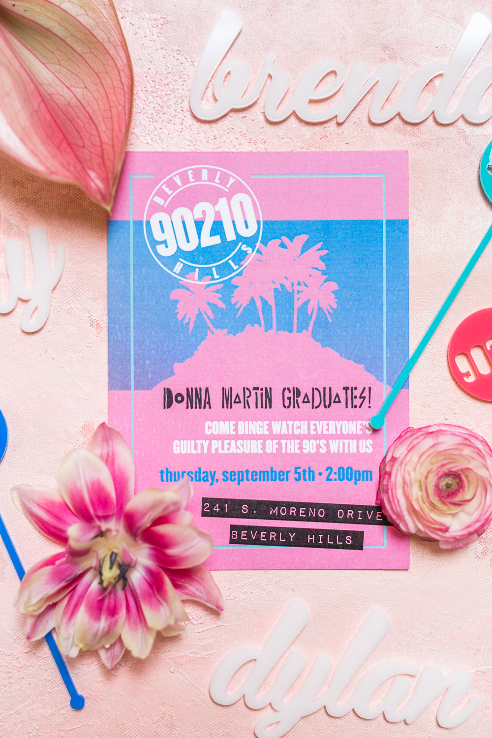 Beverly Hills 90210 Party – Donna Martin Graduates! – Beijos Events