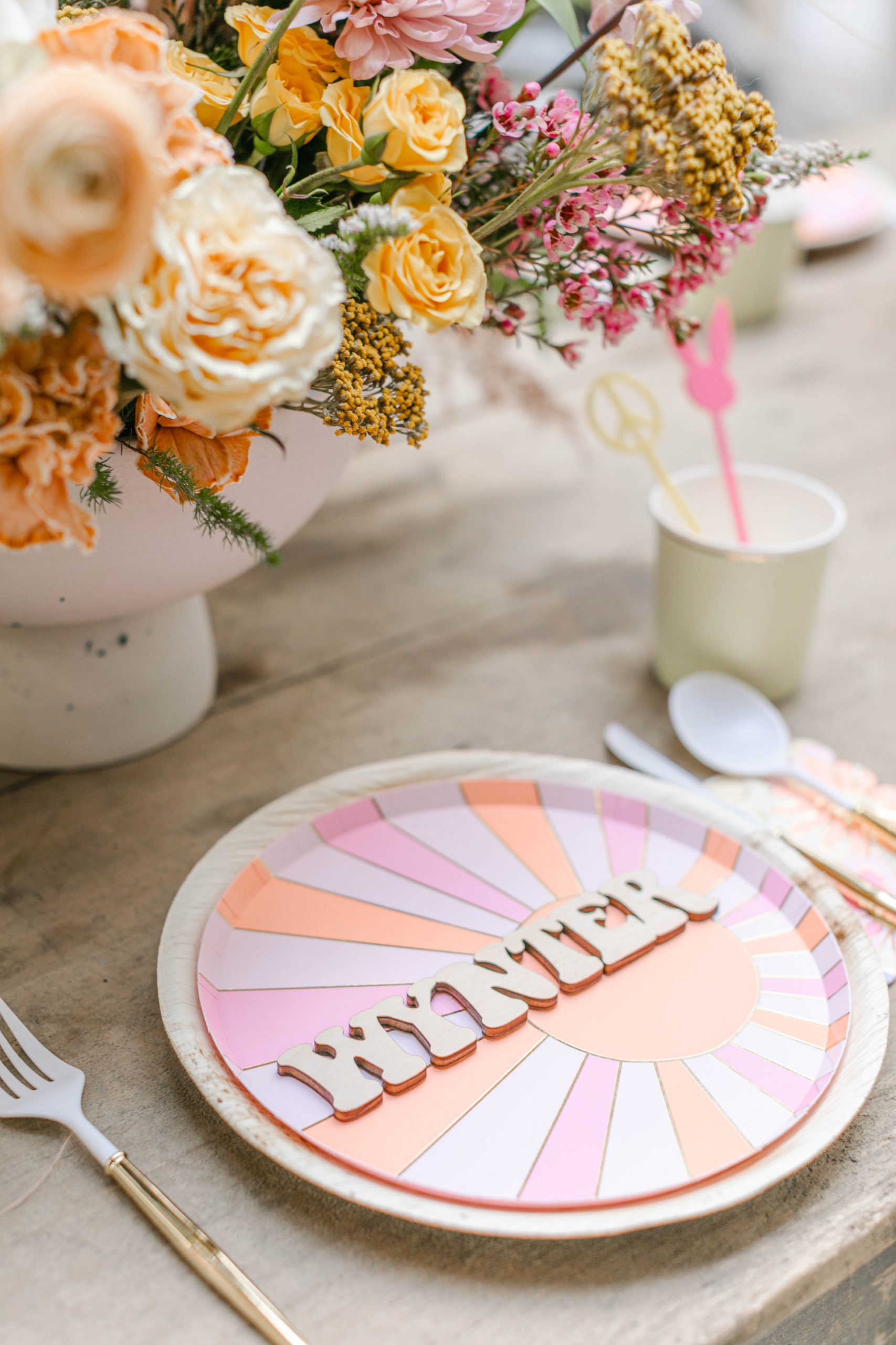 Peace, Love, & Hoppiness! A Hippie at Heart Easter Party – Beijos Events