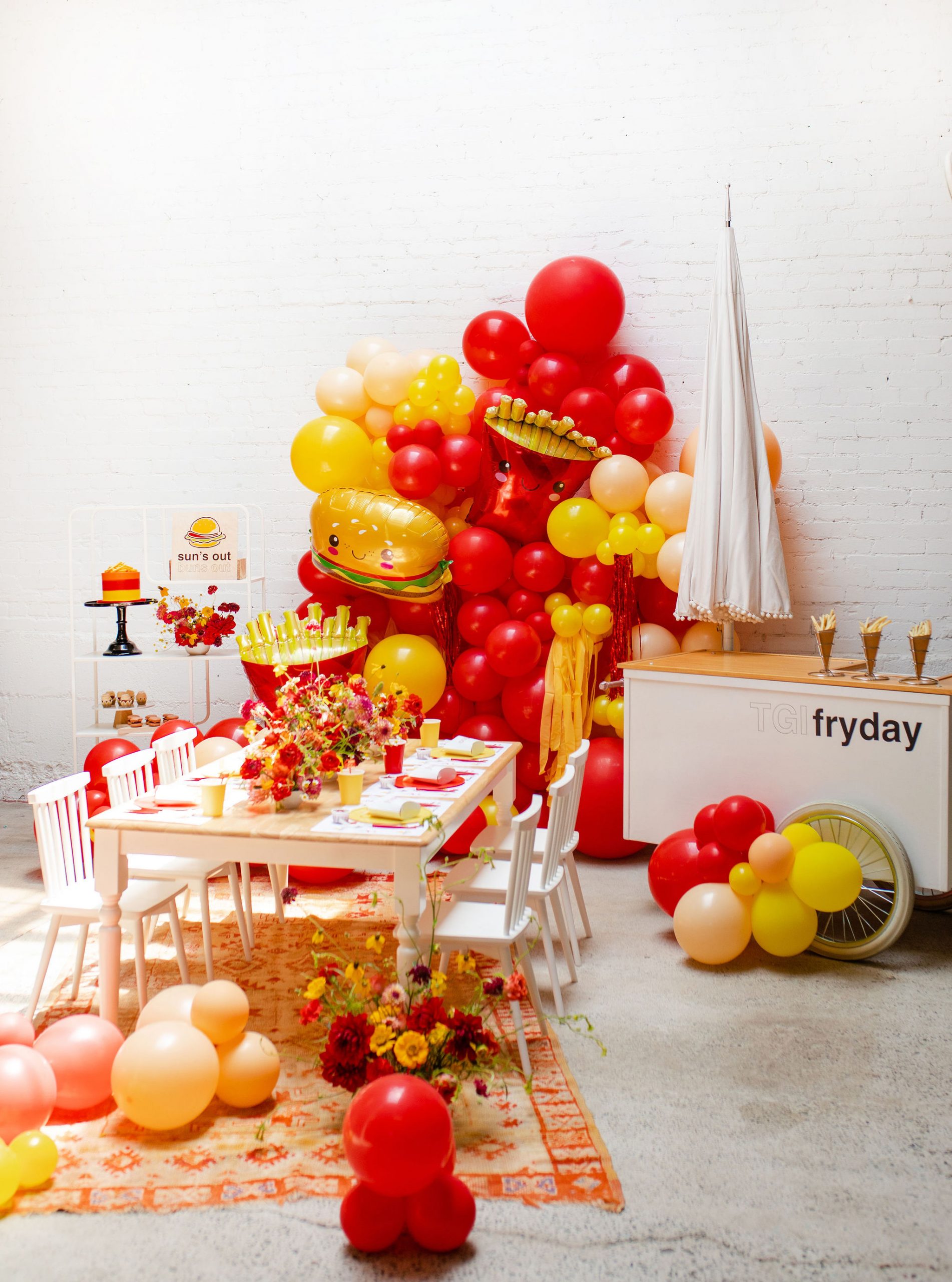 Eat your heart out! A Party with Burgers & Fries – Oh My! – Beijos Events