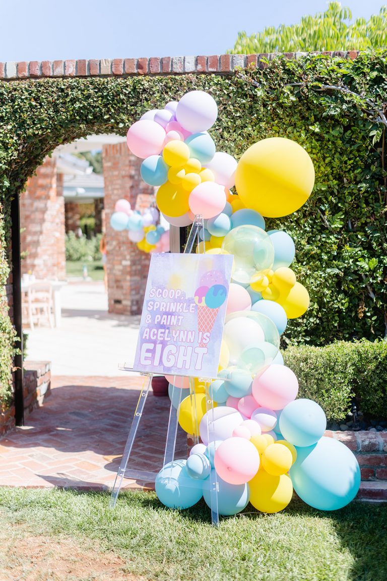A Beautiful Day to Paint & Celebrate Acelynn Turning 8! – Beijos Events