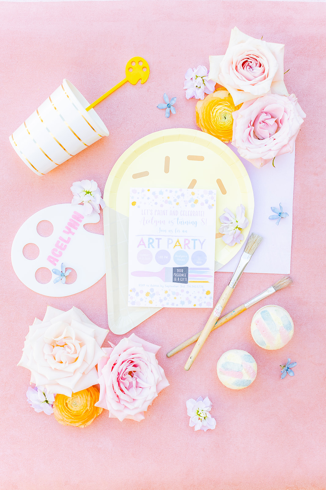 A Beautiful Day to Paint & Celebrate Acelynn Turning 8! • Beijos Events