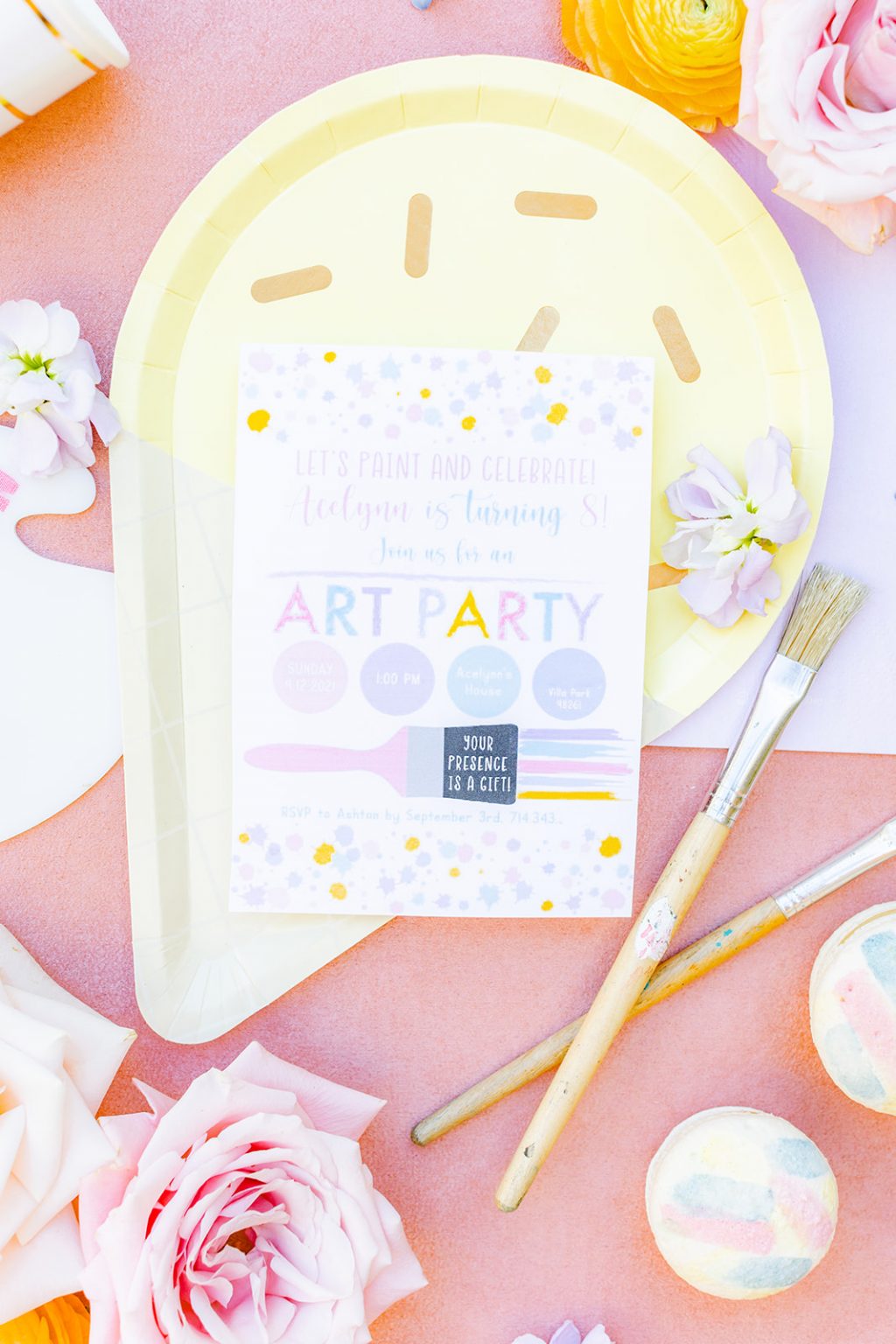 A Beautiful Day to Paint & Celebrate Acelynn Turning 8! • Beijos Events